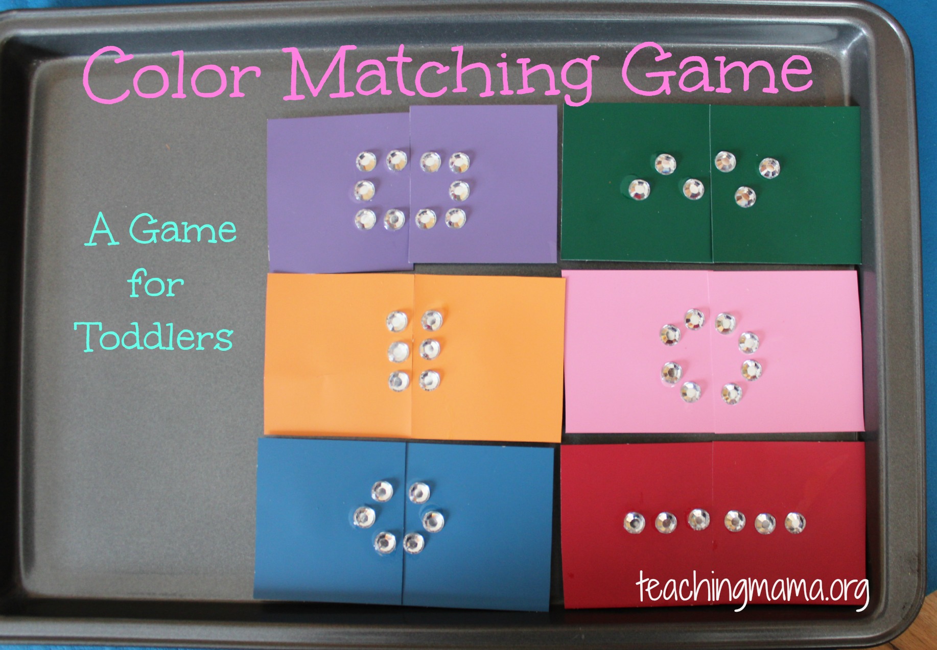 Color Matching Game for Toddlers - Teaching Mama