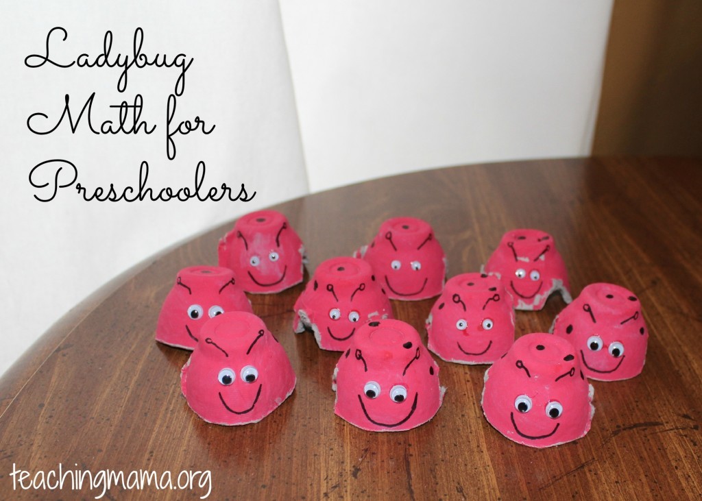 Ladybug Math for Preschoolers - Teaching Mama