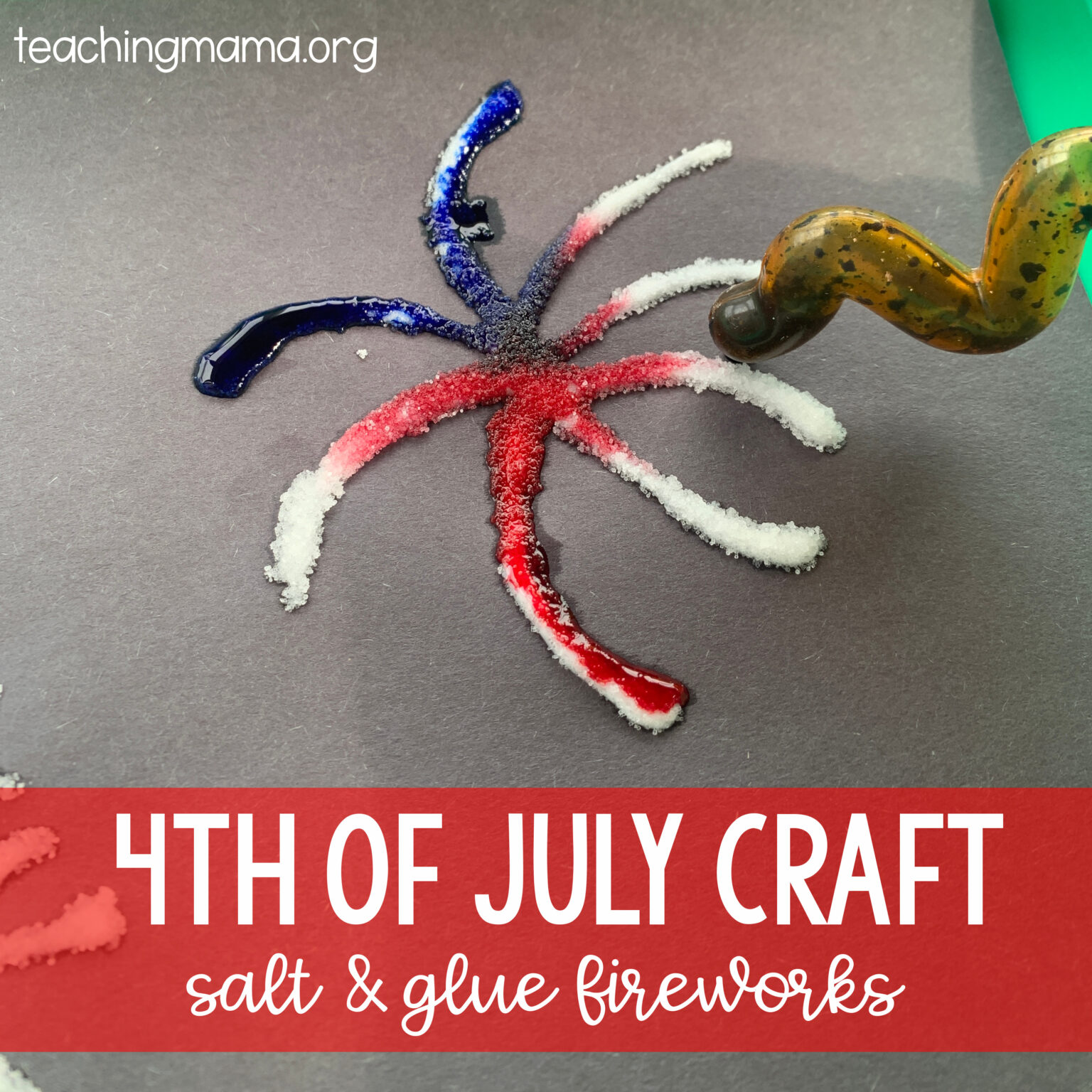 An Easy Fireworks Craft - Teaching Mama
