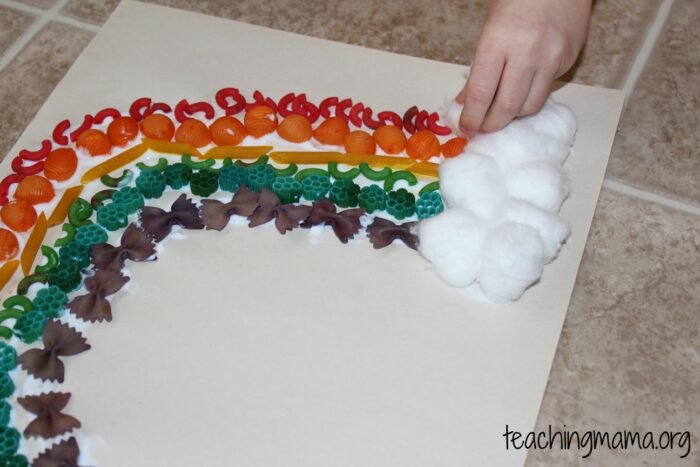 Rainbow Pasta Craft