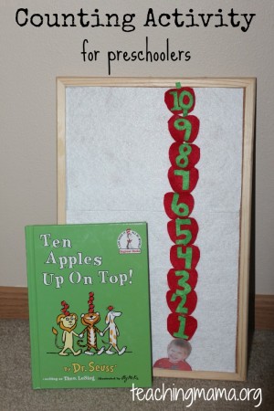 Ten Apples Up On Top Counting Activity