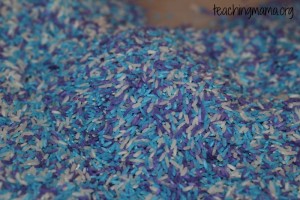 Playing with Colored Rice