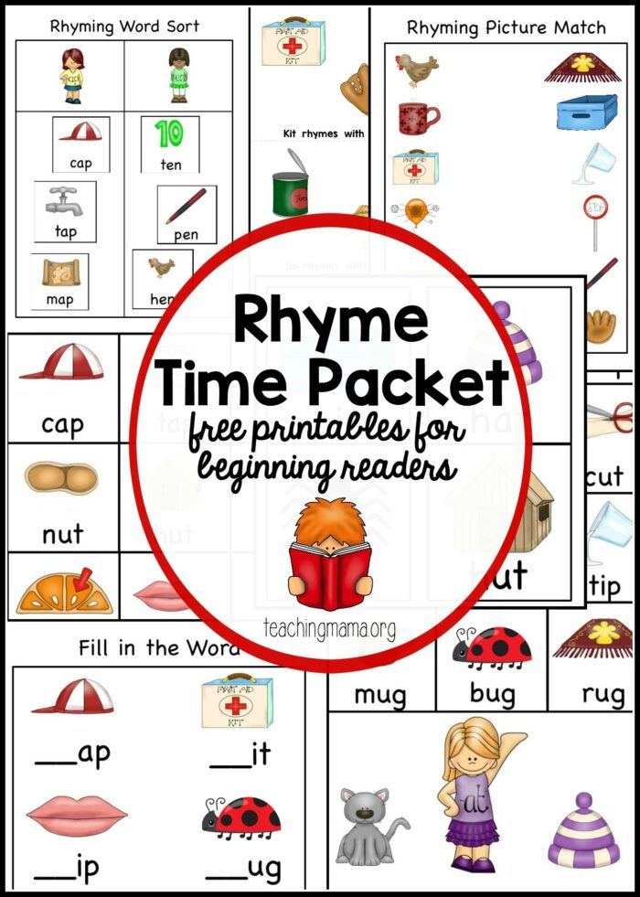Hands-On Printables for Beginning Readers - Teaching Mama