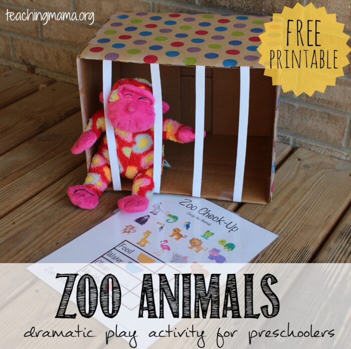 Zoo Animals - Dramatic Play Activity - Teaching Mama