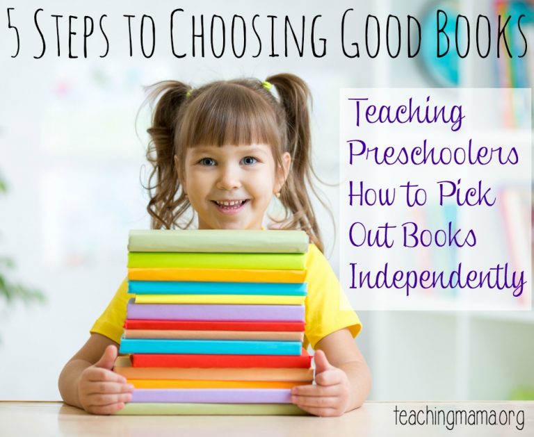 Teaching Preschoolers How to Pick Out Books Independently