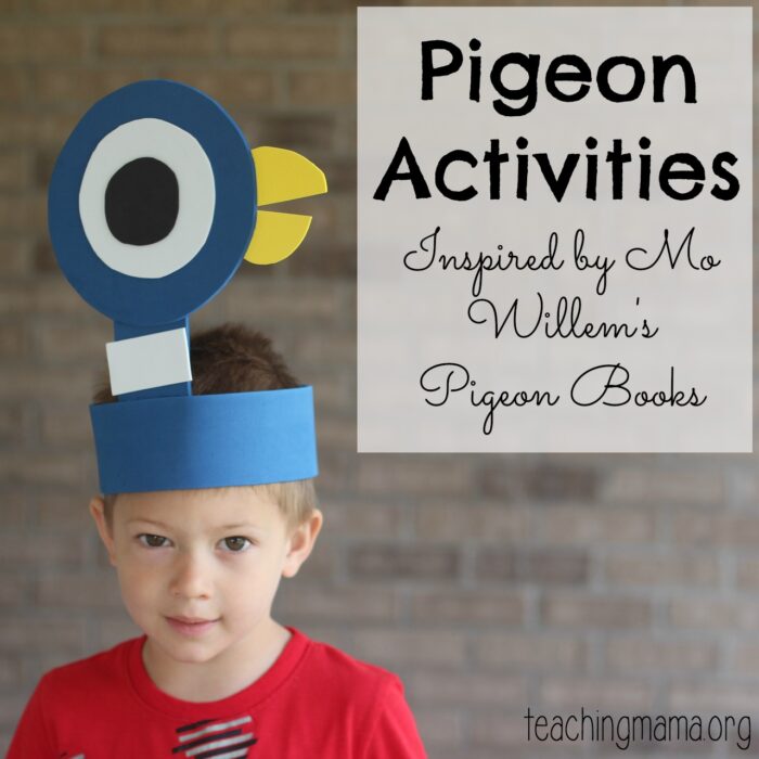 Pigeon Activities Inspired by Mo Willem's Books