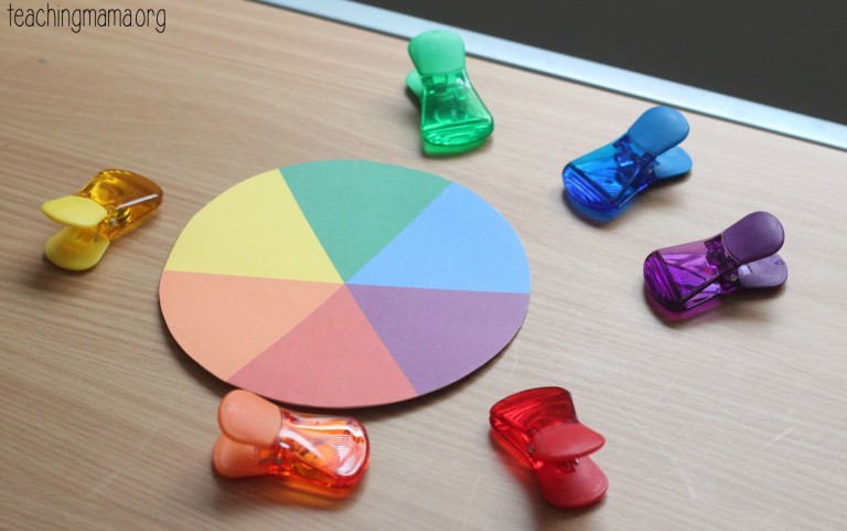 Fine Motor Color Matching Wheel