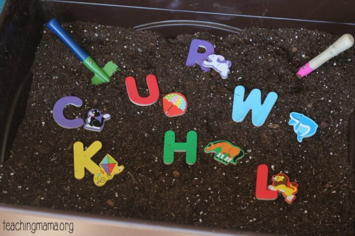 Letter Sounds Matching Game in the Garden