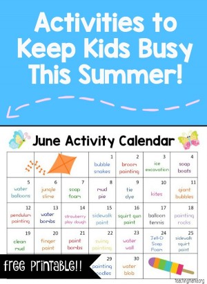 June Activity Calendar - Teaching Mama