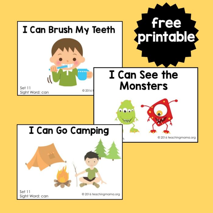 Sight Word Readers for the Word Can