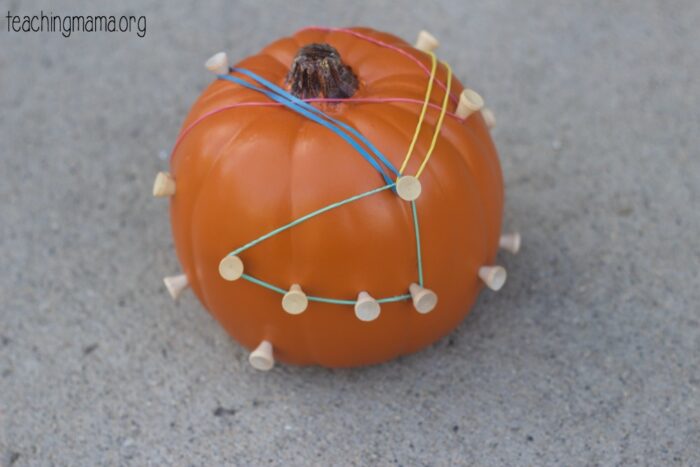 Pumpkin Geoboard