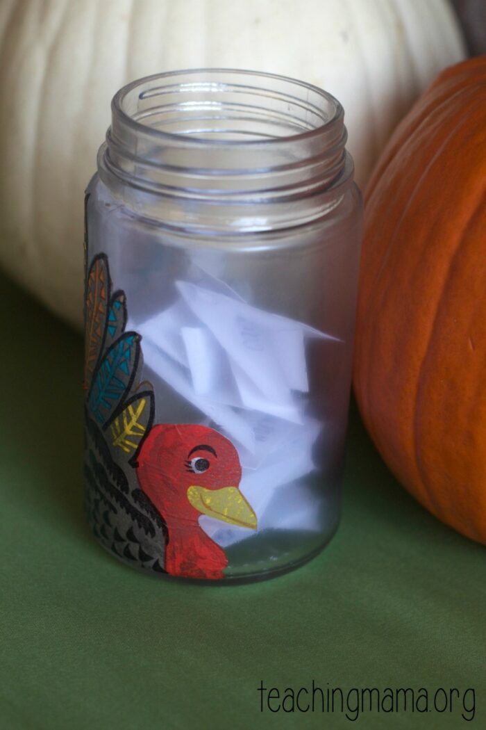 Thankful Jar Activity