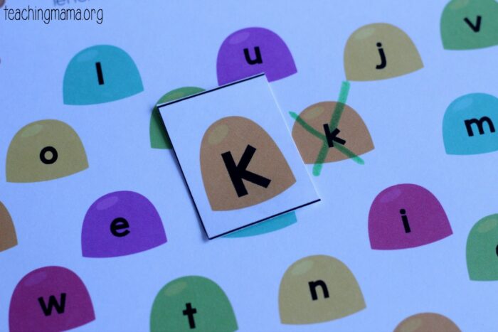 Gingerbread Man Alphabet Matching Game