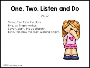 Hallway and Lining Up Songs