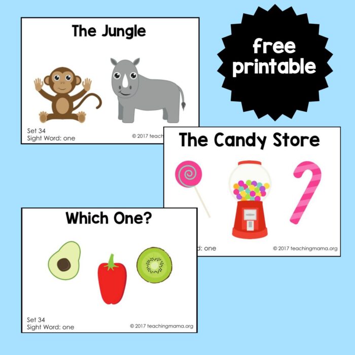 Sight Word Readers for the Word "One" - Teaching Mama