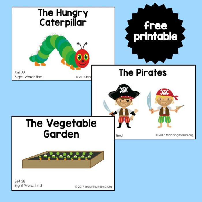 Sight Word Readers for the Word "Find" - Teaching Mama