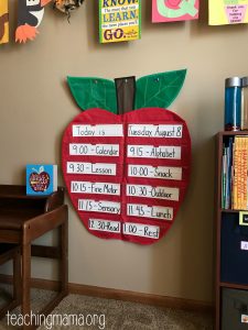 Home Preschool Organization