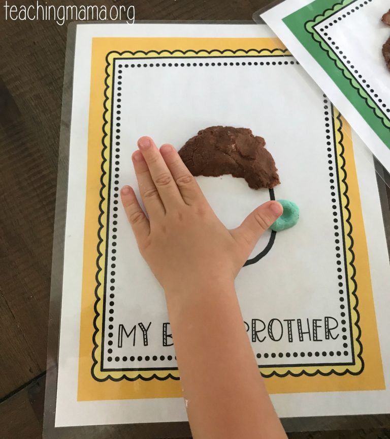 Family Play Dough Mats