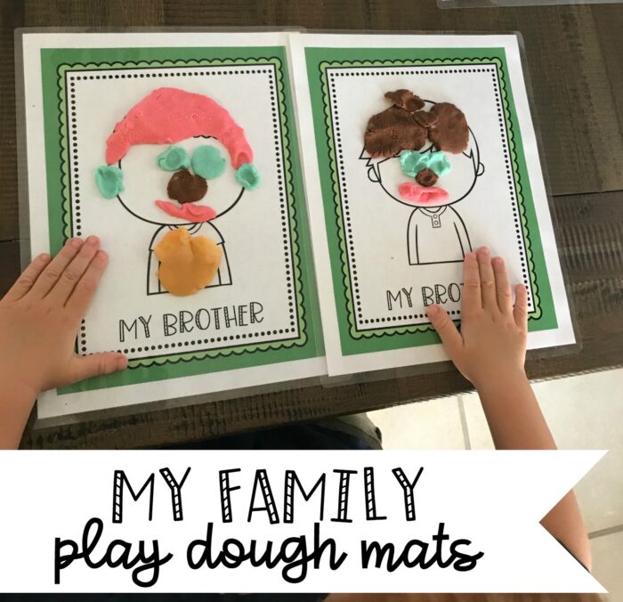 Family Play Dough Mats