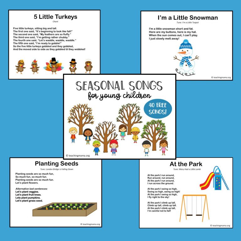 40 Seasonal Songs - Teaching Mama