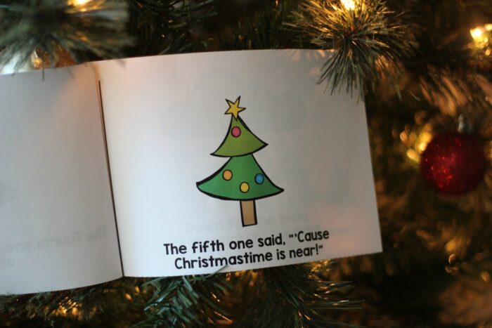 Five Beautiful Christmas Trees Booklet - Teaching Mama
