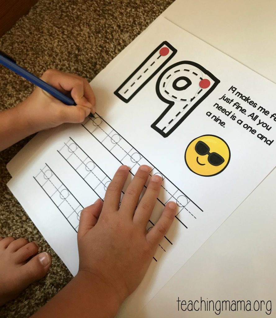 Number Formation Practice Sheets