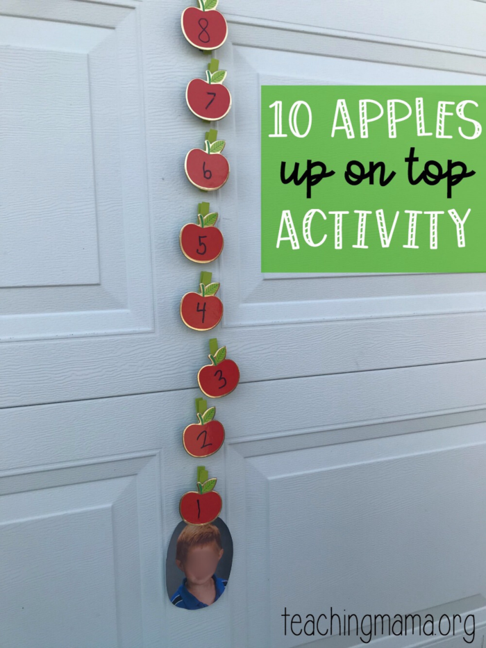 10 Apples Up on Top Preschool Activity - Teaching Mama