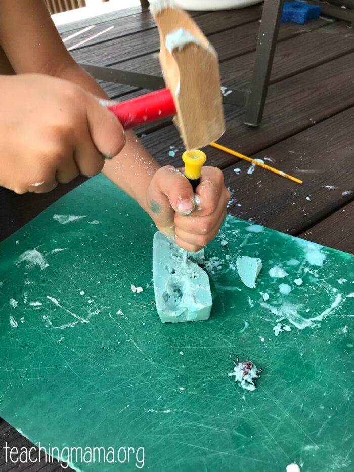 Homemade Dig It Bars - Fun Excavation Activity