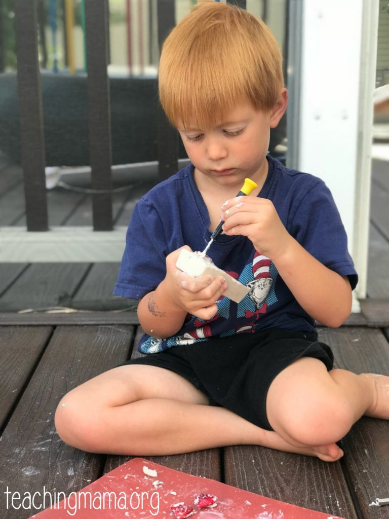 Homemade Dig It Bars - Fun Excavation Activity