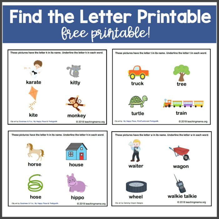 Printable Alphabet Booklets - Teaching Mama