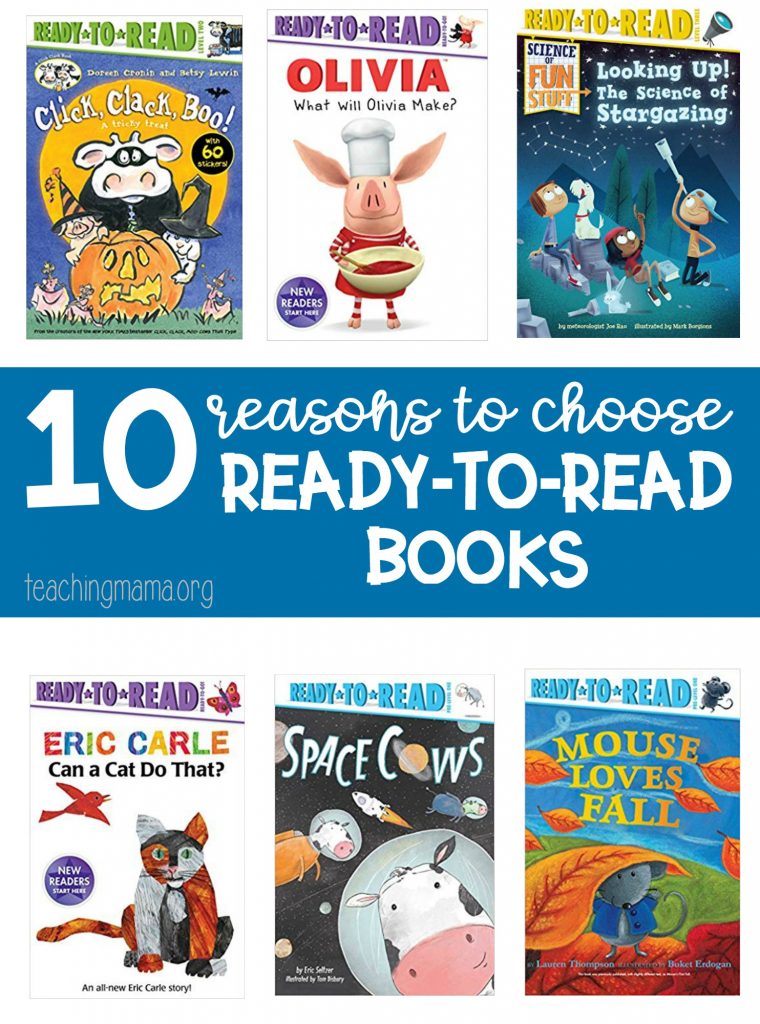 10 Reasons to Choose Ready-to-Read Books
