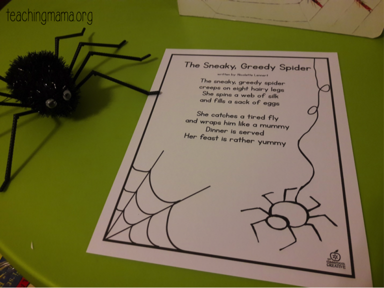 The Very Busy Spider Activities