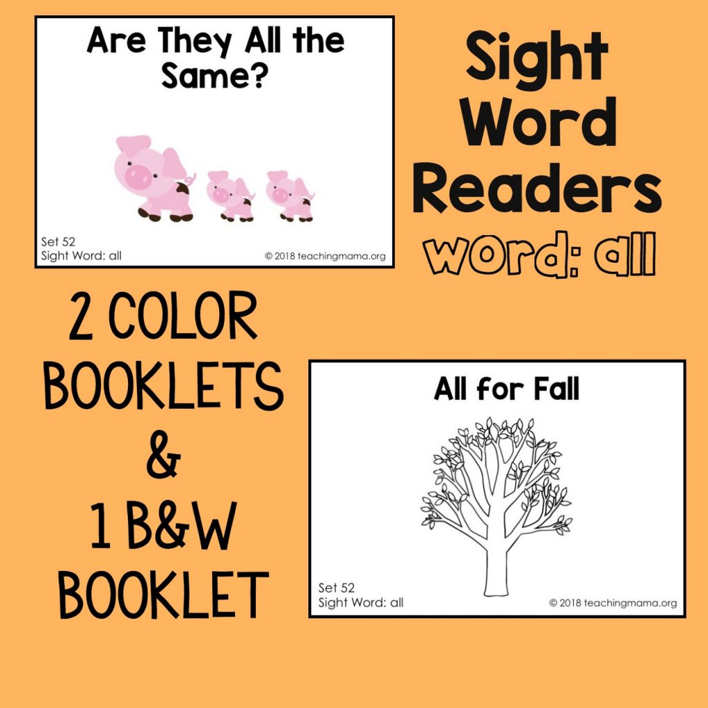 Sight Word Readers for the Word "At" - Teaching Mama