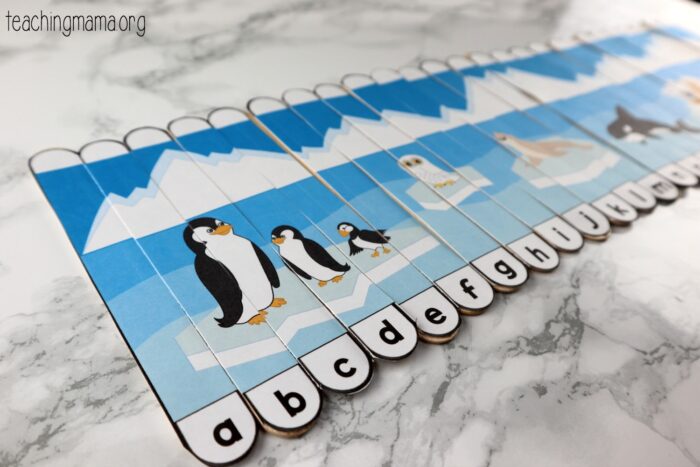Arctic Animals Alphabet Puzzle - Teaching Mama
