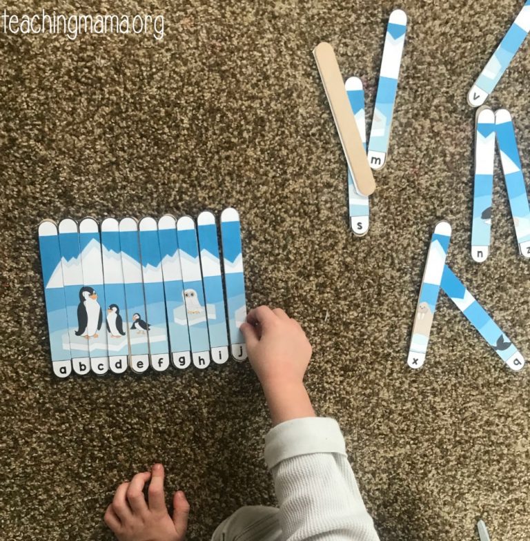 Arctic Animals Alphabet Puzzle - Teaching Mama
