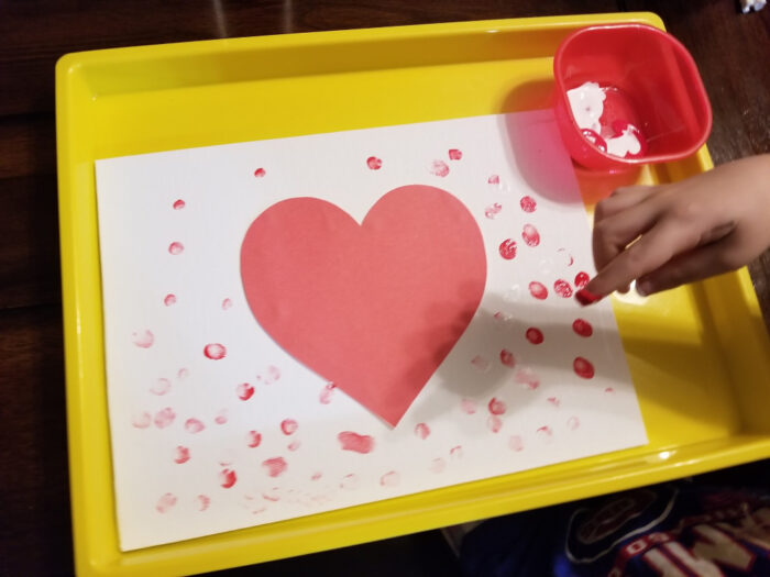 Fingerprint Valentine's Day Craft - Teaching Mama