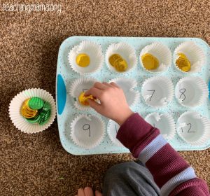 St. Patrick's Day Sensory Bin