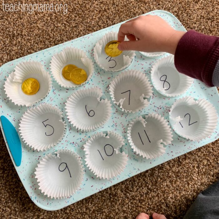 St. Patrick's Day Sensory Bin
