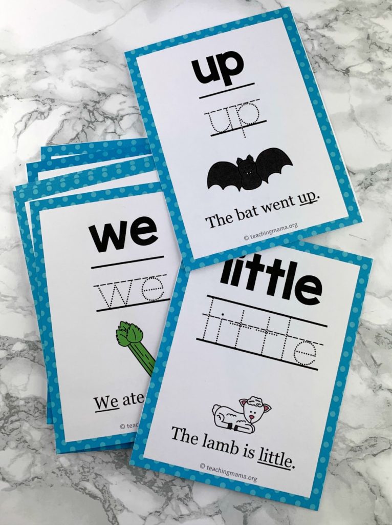 Sight Word Practice Cards - Teaching Mama