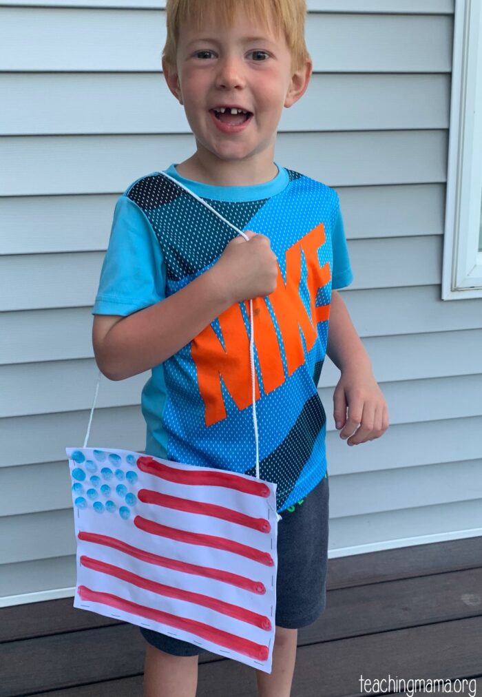 American Flag Parade Bag
