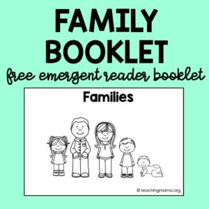 Preschool Family Theme Activities
