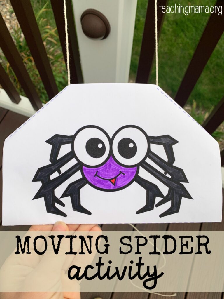 Moving Spider Craft - Teaching Mama
