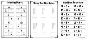 First Grade At Home Math Packet - Teaching Mama