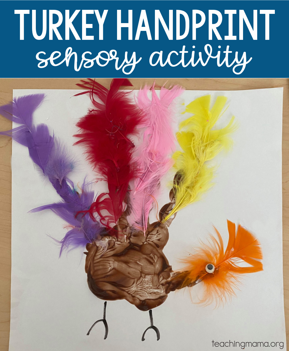 Turkey Handprint Sensory Activity - Teaching Mama