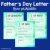 Father's Day Letter - Free Printable - Teaching Mama