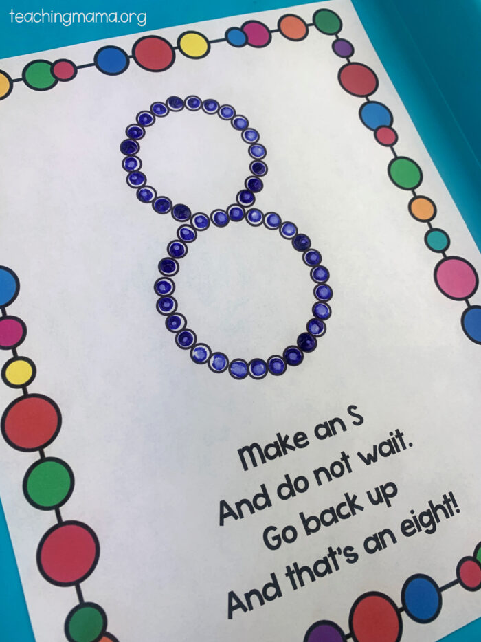 Q-Tip Number Painting Activity - Teaching Mama