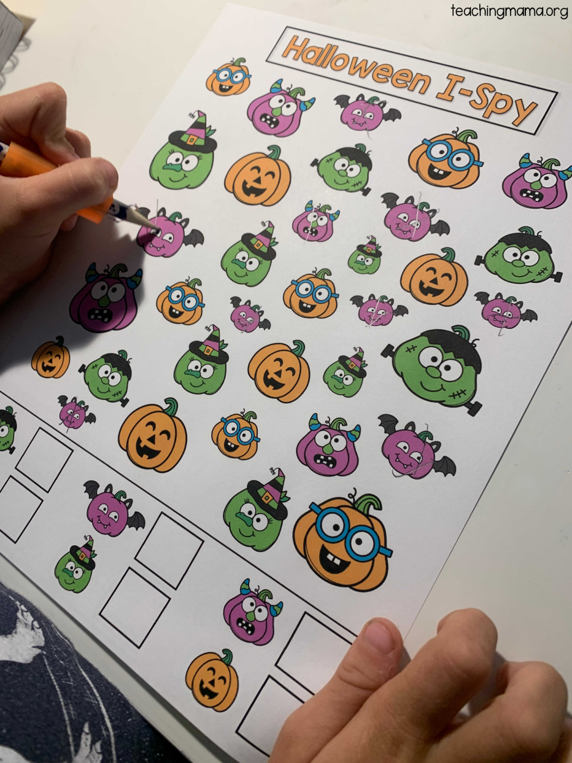 Halloween I-Spy Printable - Teaching Mama