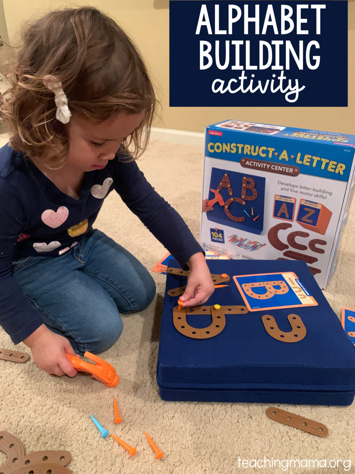 Alphabet Building Activity from Lakeshore Learning - Teaching Mama