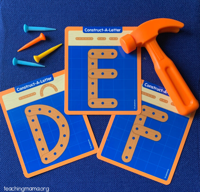 Alphabet Building Activity from Lakeshore Learning - Teaching Mama
