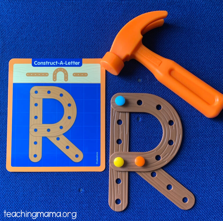 Alphabet Building Activity from Lakeshore Learning - Teaching Mama